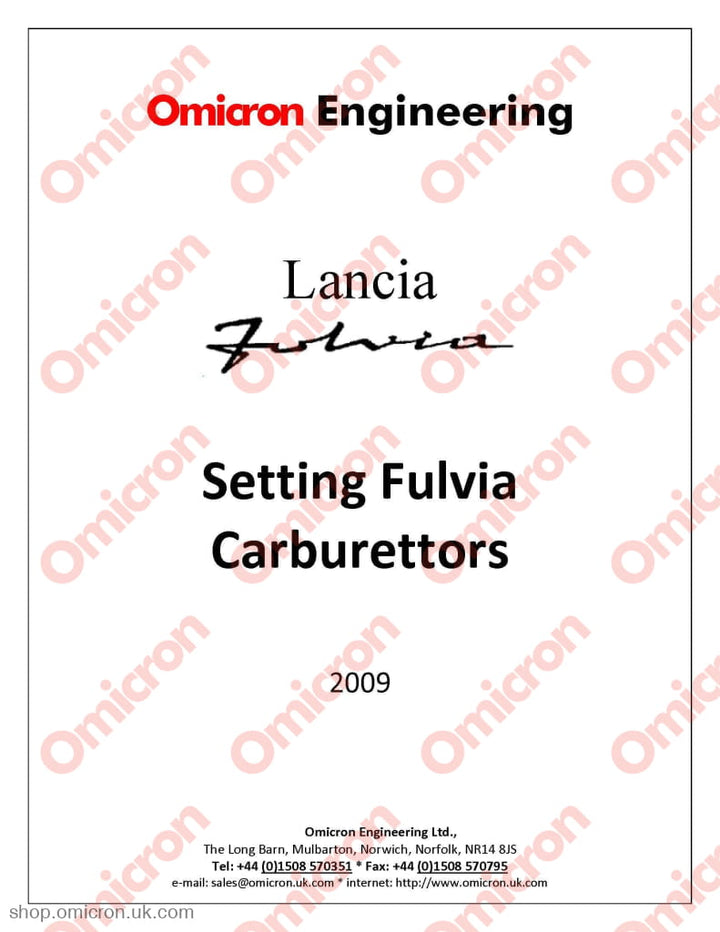 Fulvia Engine – Omicron Engineering